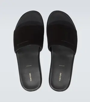 TOM FORD Suede Slides