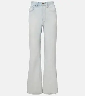Chloé Faded Wide-leg Jeans