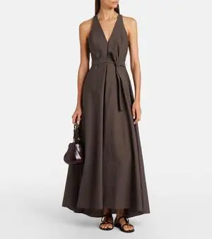 AMANU Burundi Mini Leather Bucket Bag - Brown