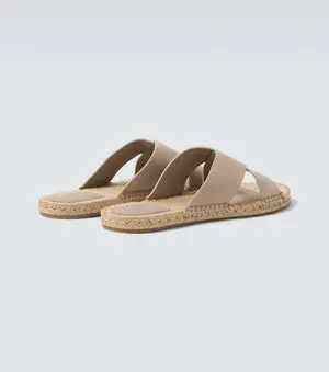 Zegna Suede Espadrille Sandals