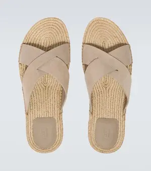 Zegna Suede Espadrille Sandals