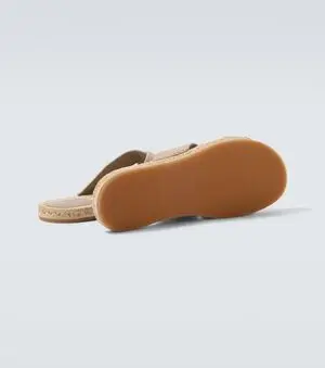 Zegna Suede Espadrille Sandals