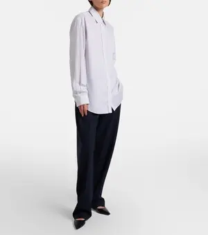 THE ROW Mune Wool Straight Leg Trousers