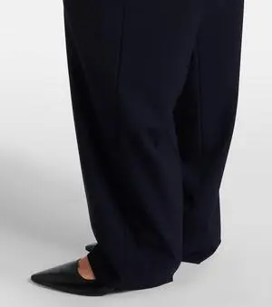 THE ROW Mune Wool Straight Leg Trousers