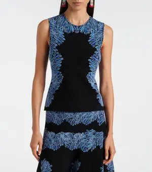 Ulla Johnson Ayli̇n Knitted Jacquard Tank Top