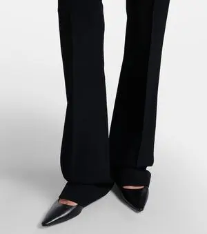 THE ROW Fabien Wool Cady Flared Pants