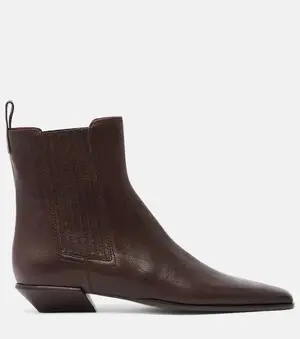 Paris Texas Bettina Leather Ankle Boots - Brown