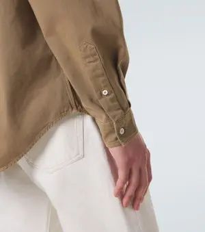 Prada Embroidered Cotton Shirt