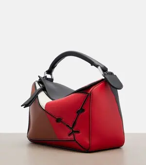 Loewe Puzzle Lion Intarsia Small Shoulder Bag