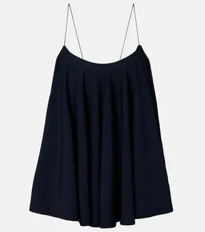 Jacquemus Voile Open-back Jersey Top - Blue
