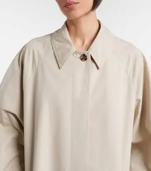 THE ROW Amaya Belted Cotton Car Coat