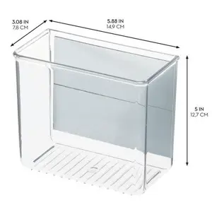 IDESIGN Magnetic Organizer Bins For Laundry Roomset Of 4