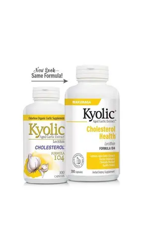 KYOLIC Aged Garlic Extract Formula 104, Cholesterol Health