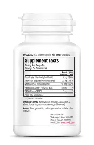 KYOLIC Aged Garlic Extract Formula 101, Stress And Fatigue Relief