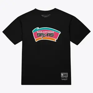 Mitchell & Ness San Antonio Spurs Hardwood Classics Arch T-shirt - Black