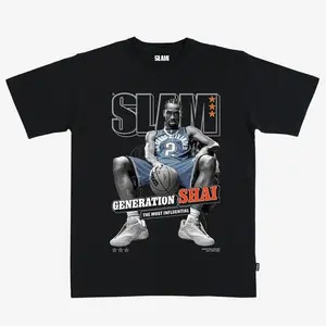 SLAM Shai Gilgeous-alexander Oklahoma City Thunder Cover T-shirt - Black