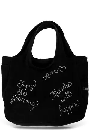 Lauren Moshi Crystal Affirmations Canvas Tote Bag