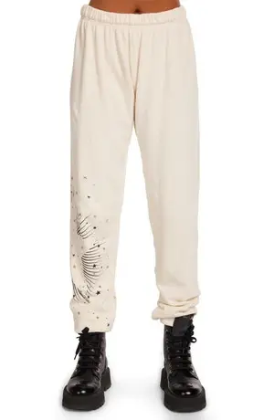 Lauren Moshi Tanzy Stud Starburst Sweatpants