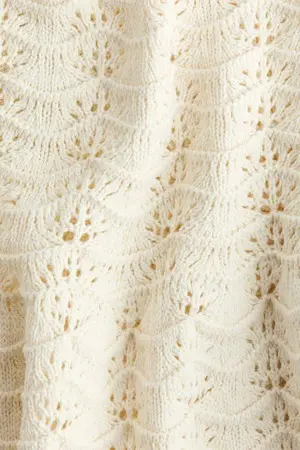 H&m Crochet-look Peplum Top
