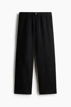 H&m Relaxed Fit Trousers - Black