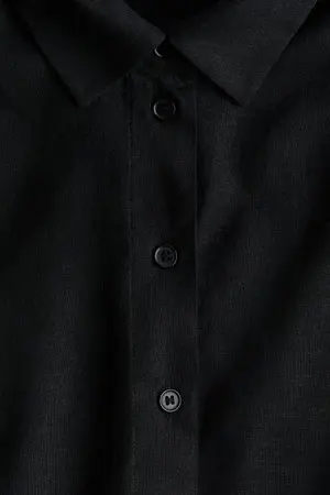 H&m Oversized Linen-blend Shirt