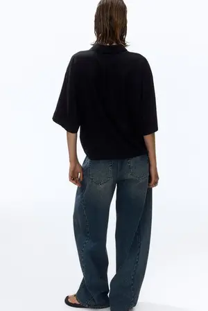 H&m Oversized Linen-blend Shirt
