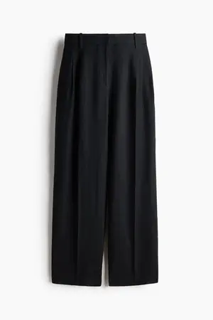 H&m Tailored Linen Trousers