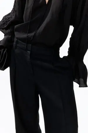 H&m Tailored Linen Trousers