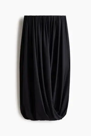 H&m Bubble-hem Maxi Skirt - Black