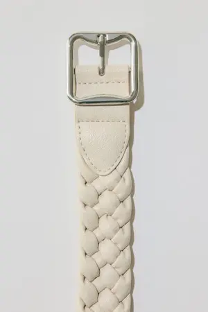 H&m Braided Belt With Square Buckle