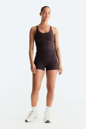 H&m Sports Sculptmove Hotpants - Plum
