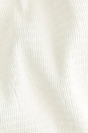 H&m Smocked Off-the-shoulder Dress With Frill Trim - White