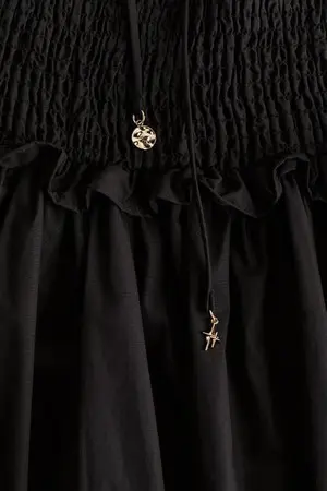 H&M Smocked-bodice Bandeau Midi Dress