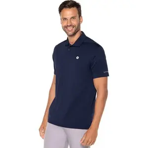 Coolibar Victory Lap Short Sleeve Polo - Navy