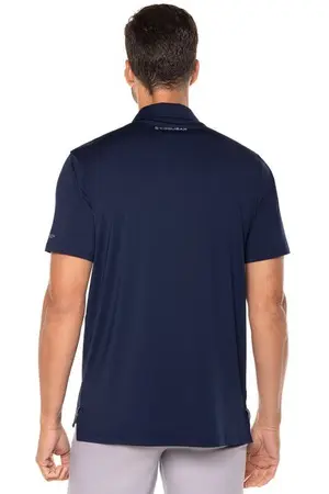 Coolibar Victory Lap Short Sleeve Polo - Navy