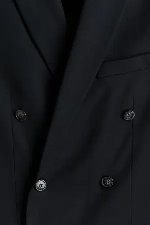 H&m Regular Fit Double-breasted Jacket With Peak Lapels