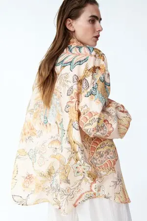H&m Oversized Linen Shirt
