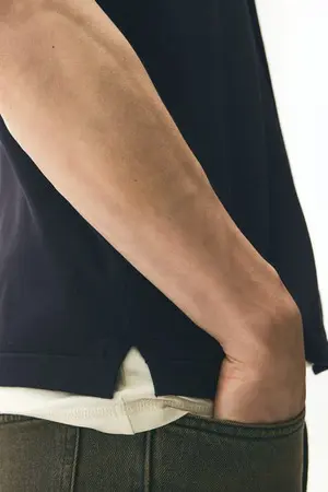 H&M Regular Fit Knitted Short-sleeved Shirt