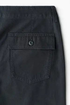 H&m Relaxed Fit Twill Trousers - Black