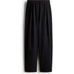 H&m Barrel Drawstring Trousers - Black