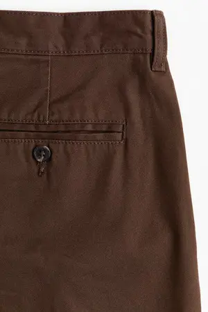 H&M Relaxed Fit Cotton Twill Chinos - Brown