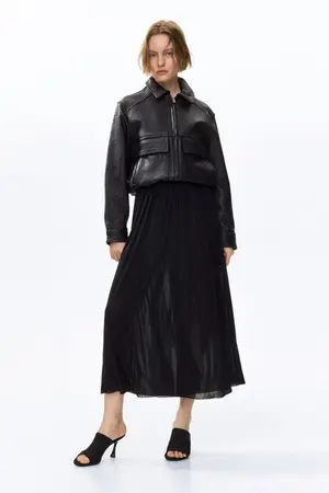 H&m Off-the-shoulder Jersey Midi Dress