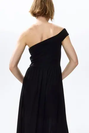 H&m Off-the-shoulder Jersey Midi Dress