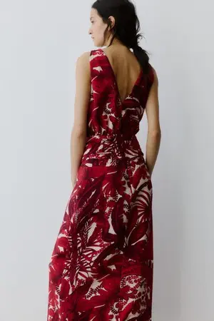 H&m V-neck Midi Dress