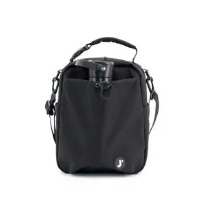 J WORLD Cole Insulated Lunch Bag With Adjustable Strap Black