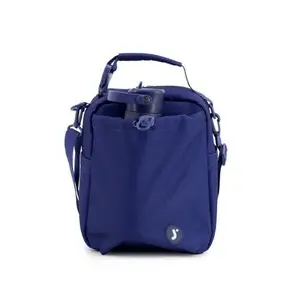 J WORLD Cole Insulated Lunch Bag With Adjustable Strap Navy