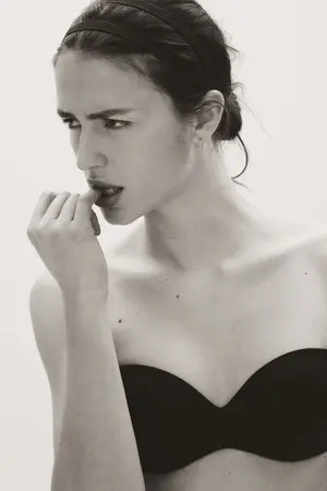 H&m Padded Microfibre Balconette Bra - Black