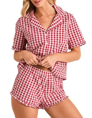 ADORE ME Barbara Short Pajama Set - Red