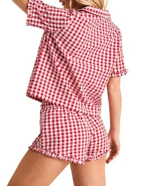 ADORE ME Barbara Short Pajama Set - Red
