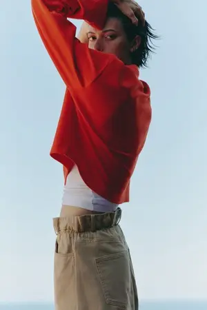 H&m Paper Bag Bermuda Shorts